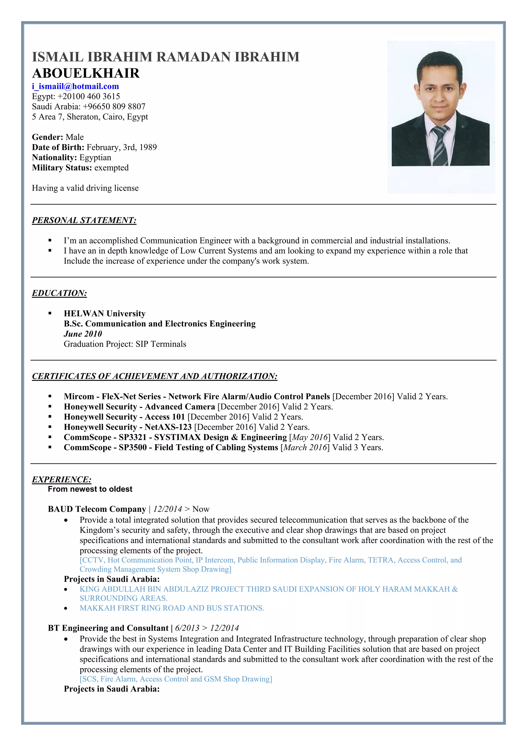 Ismail-CV-2017 | PDF