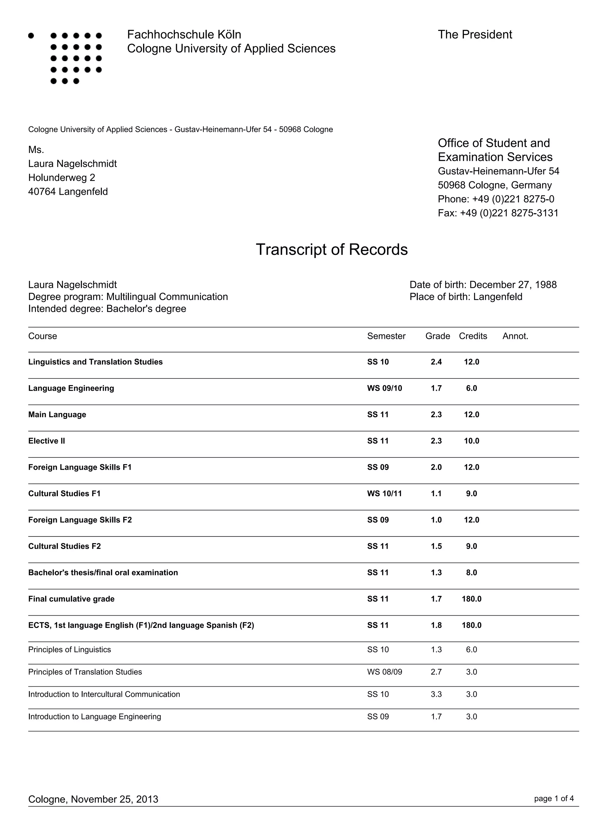 Degree_transcript_Laura_Nagelschmidt | PDF