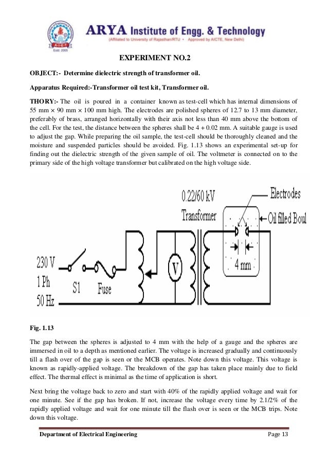Testing Tranformer Oil Rated for 50Hz Power Trafo at 60Hz Test Voltage ...