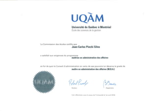 7_Titulo MBA UQAM | PDF