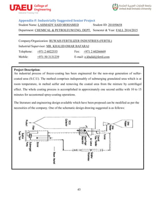 Industrial Report on Urea Production | PDF