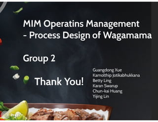 Operations-management-process-design-by-Group-2 | PPT