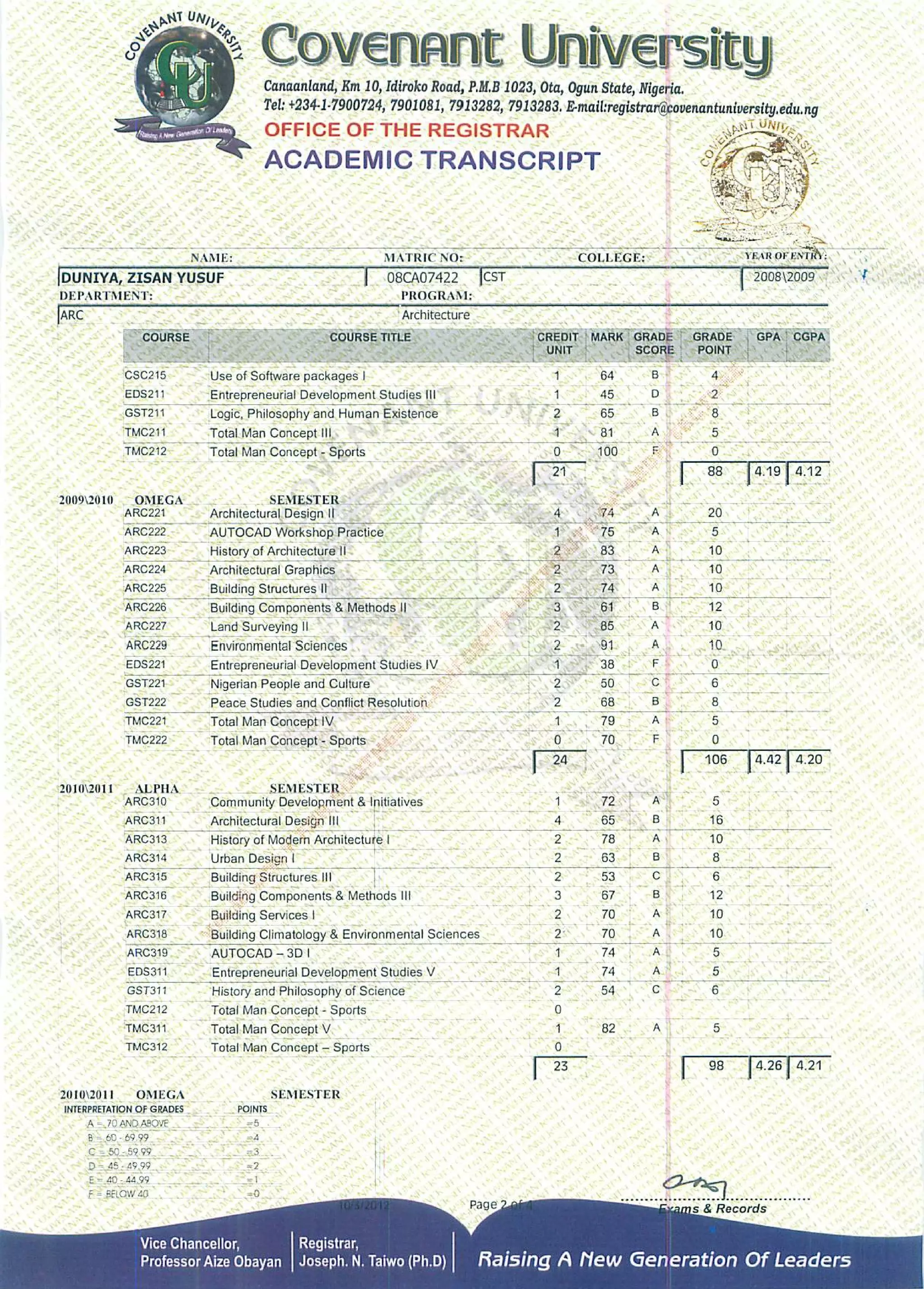 Duniya Zisan - CU Academic Transcript.PDF