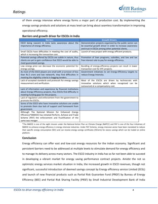 ESCOs to drive energy efficiency in India | PDF