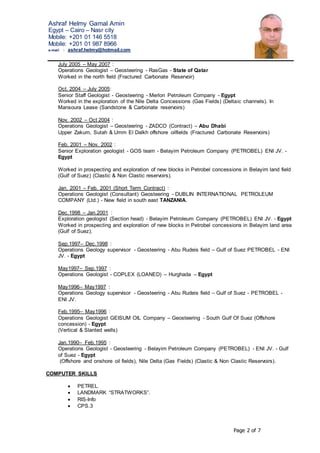 CV - Ashraf Amin | PDF