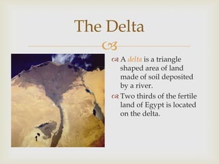 8 egyptian geography | PPTX