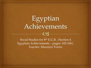 Egyptian Achievements | PPTX