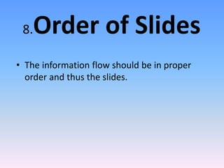 8 ELEMENTS OF A GOOD PRESENTATION | PPTX