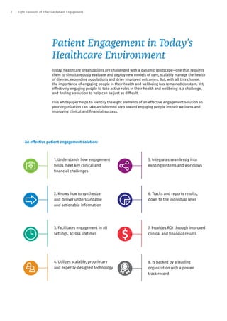 8 Elements of Patient Engagement | PDF