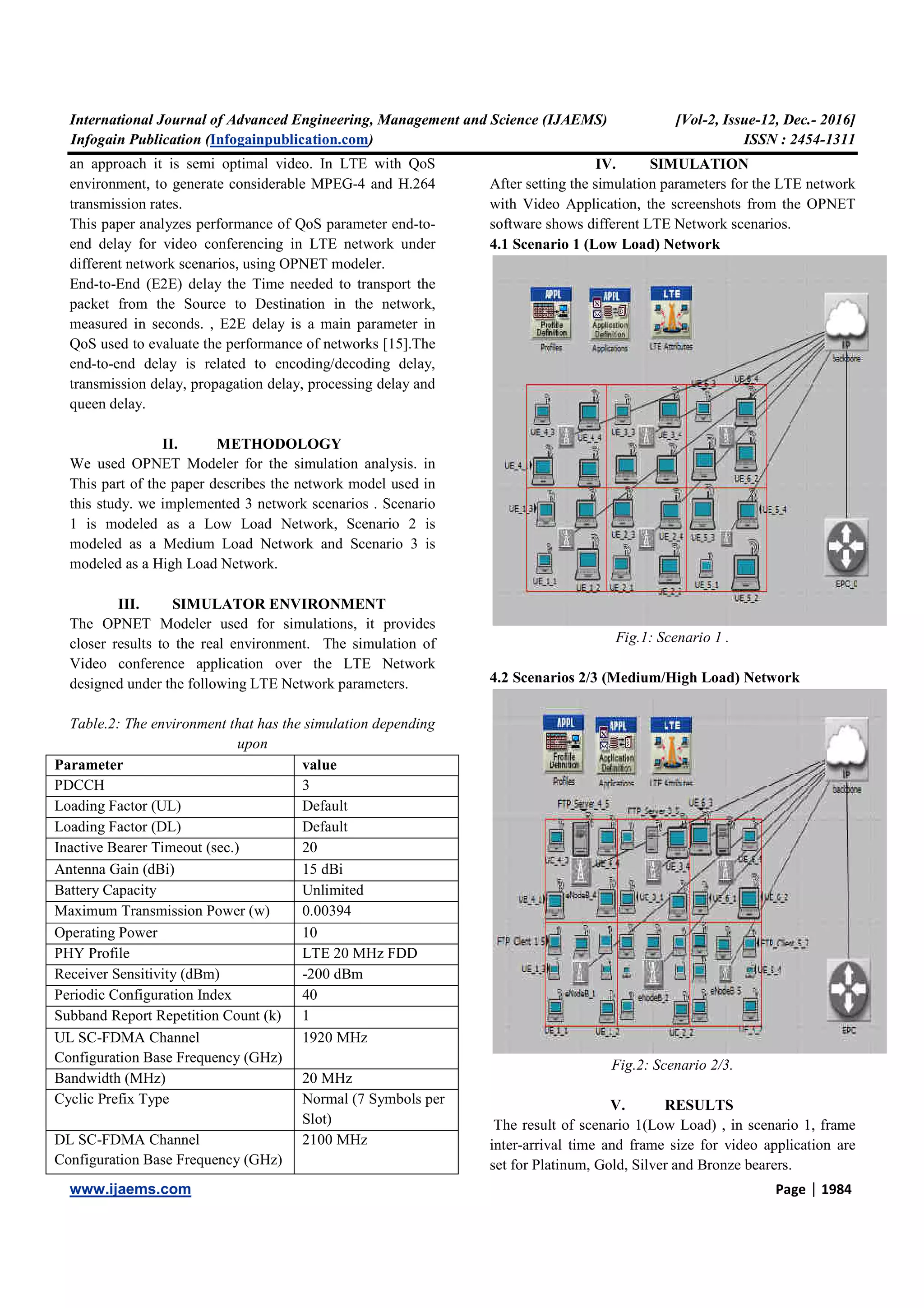 end to end delay performance analysis of video conferencing over lte | PDF