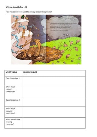 writing about colours | DOCX