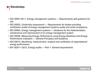 Energiatehokkuutta ISO 50001 Energiahallintajärjestelmällä | PDF