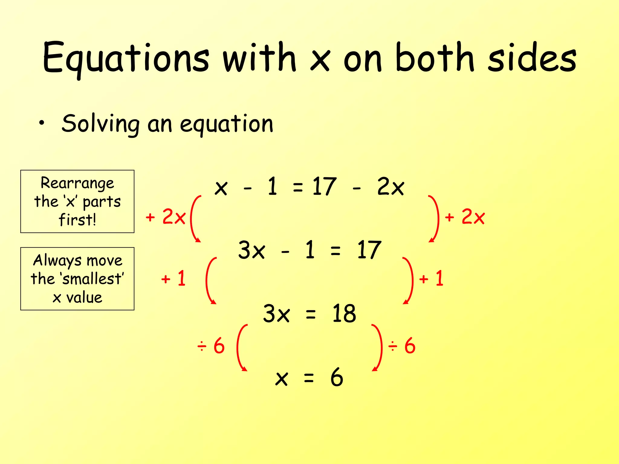 8) Equations with X on both sides (Higher).ppt