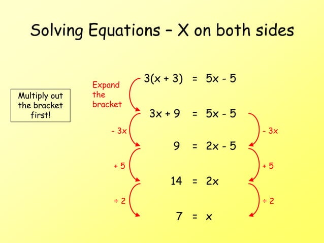 8) Equations with X on both sides (Higher).ppt