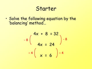 8) Equations with X on both sides (Higher).ppt