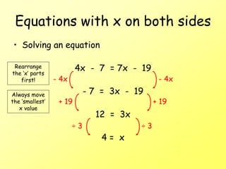 8) Equations with X on both sides (Higher).ppt