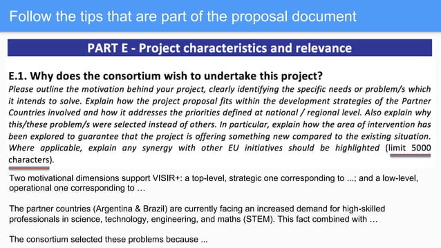 Sharing one successful Erasmus+ project proposal | PPT