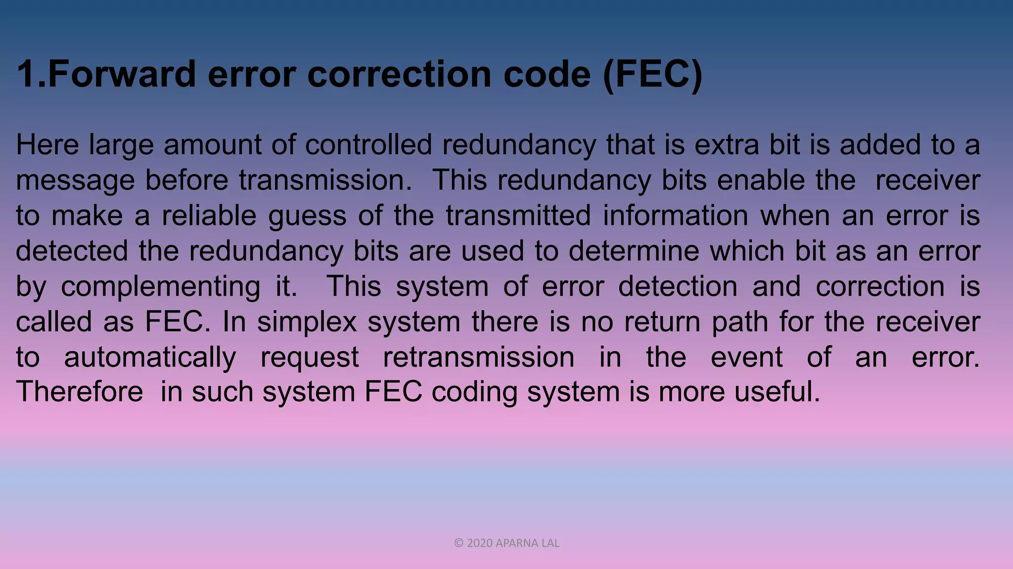 error handling codes | PPTX | Computer Networking | Computing