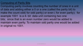 error handling codes | PPTX | Computer Networking | Computing