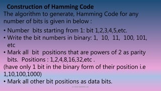 error handling codes | PPTX | Computer Networking | Computing