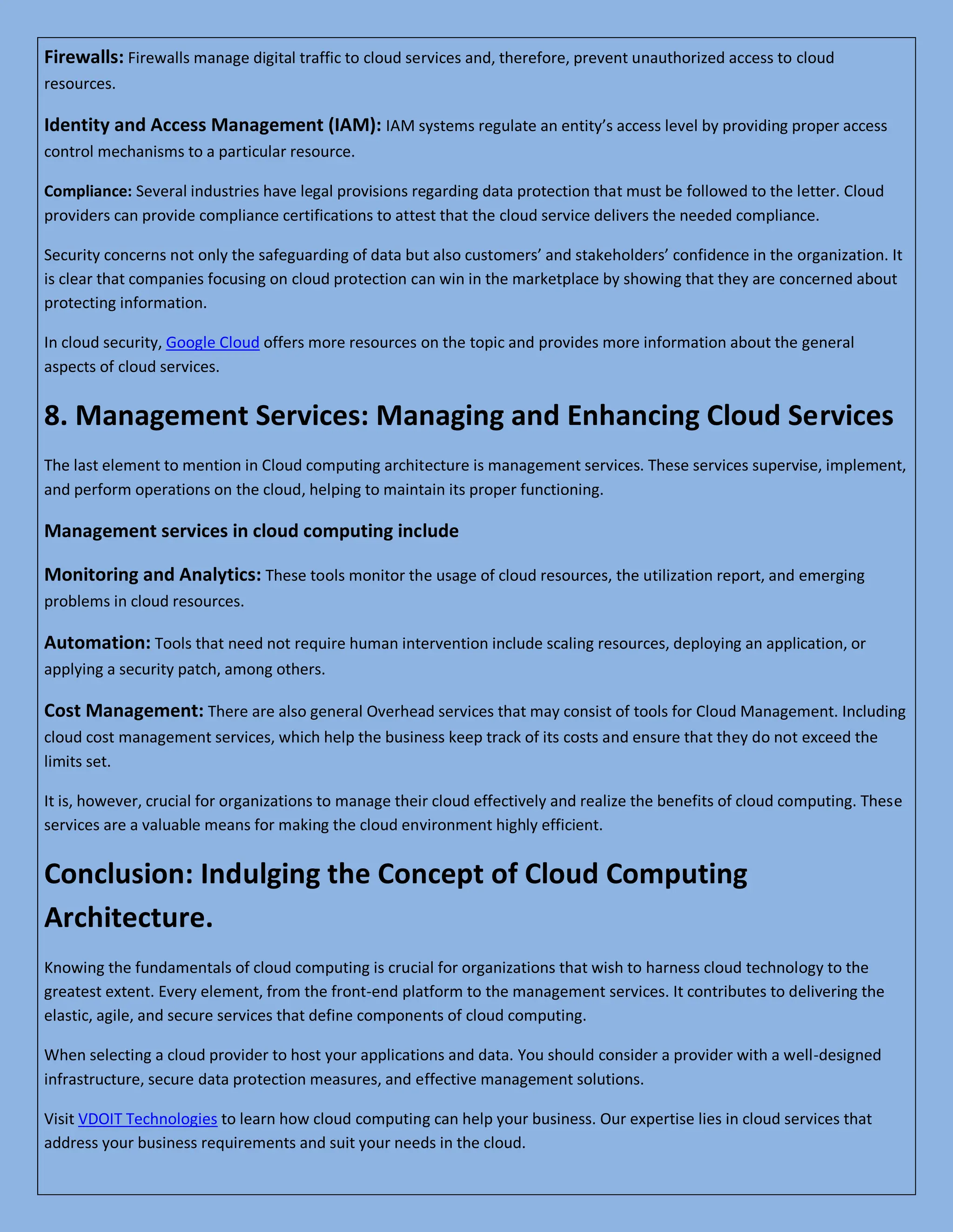 8 Essential Elements of Cloud Computing Architecture.pdf | Cloud Computing | Internet