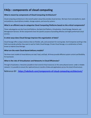 8 Essential Elements of Cloud Computing Architecture.pdf | Cloud Computing | Internet