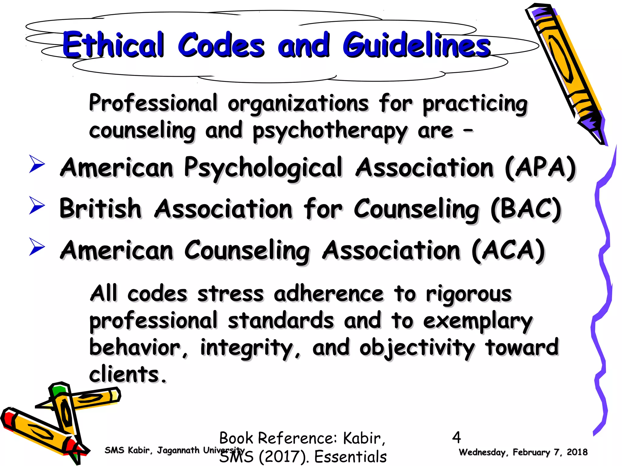 Ethics in Psychological Practice | PPT