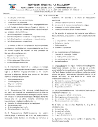 8° exámen acumultivo 3° periodo | DOCX