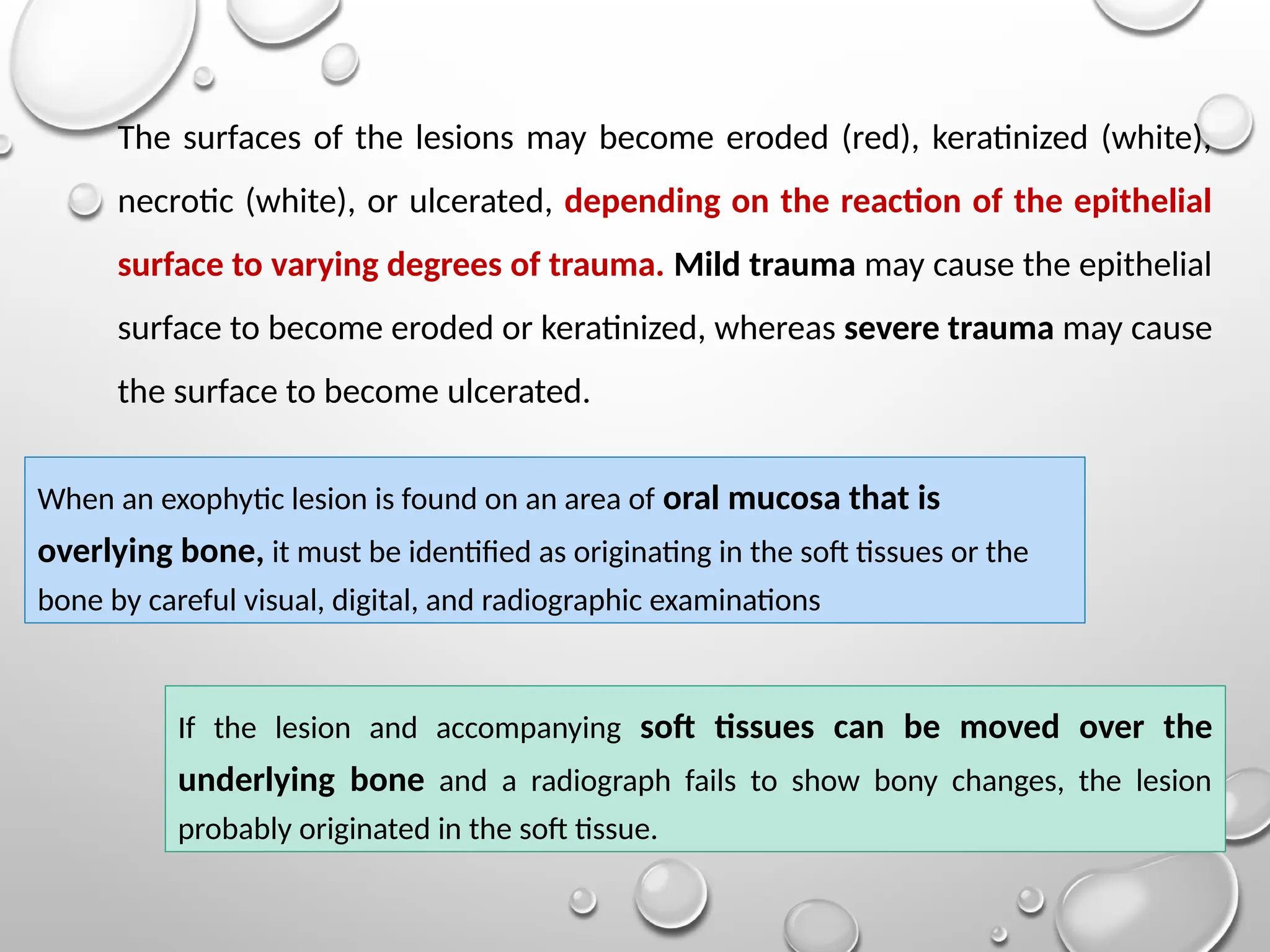 the exophaytic lesions in oral mucosa .pptx