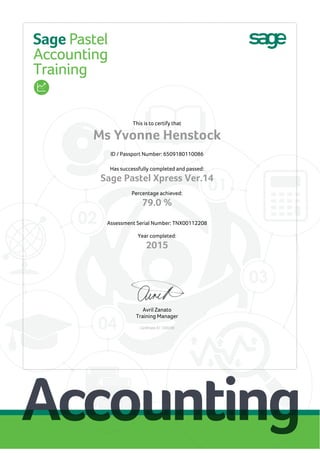 Pastel Certificate | PDF