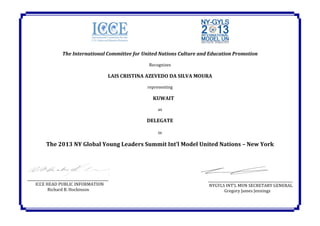 ICCE CERTIFICATE OF ATTENDANCE_2013_Lais | PDF