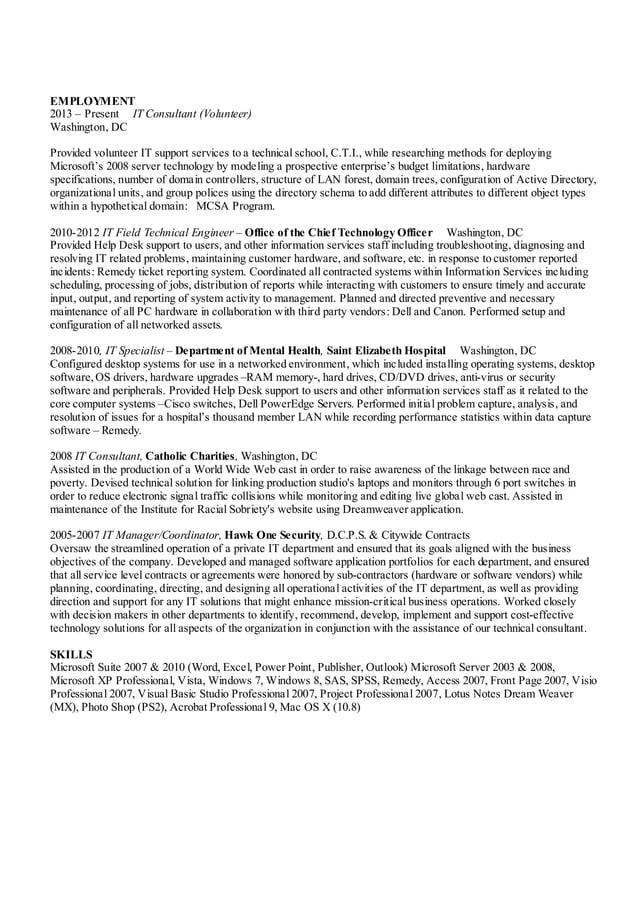 JMP_IT Specialist Resume copy | PDF