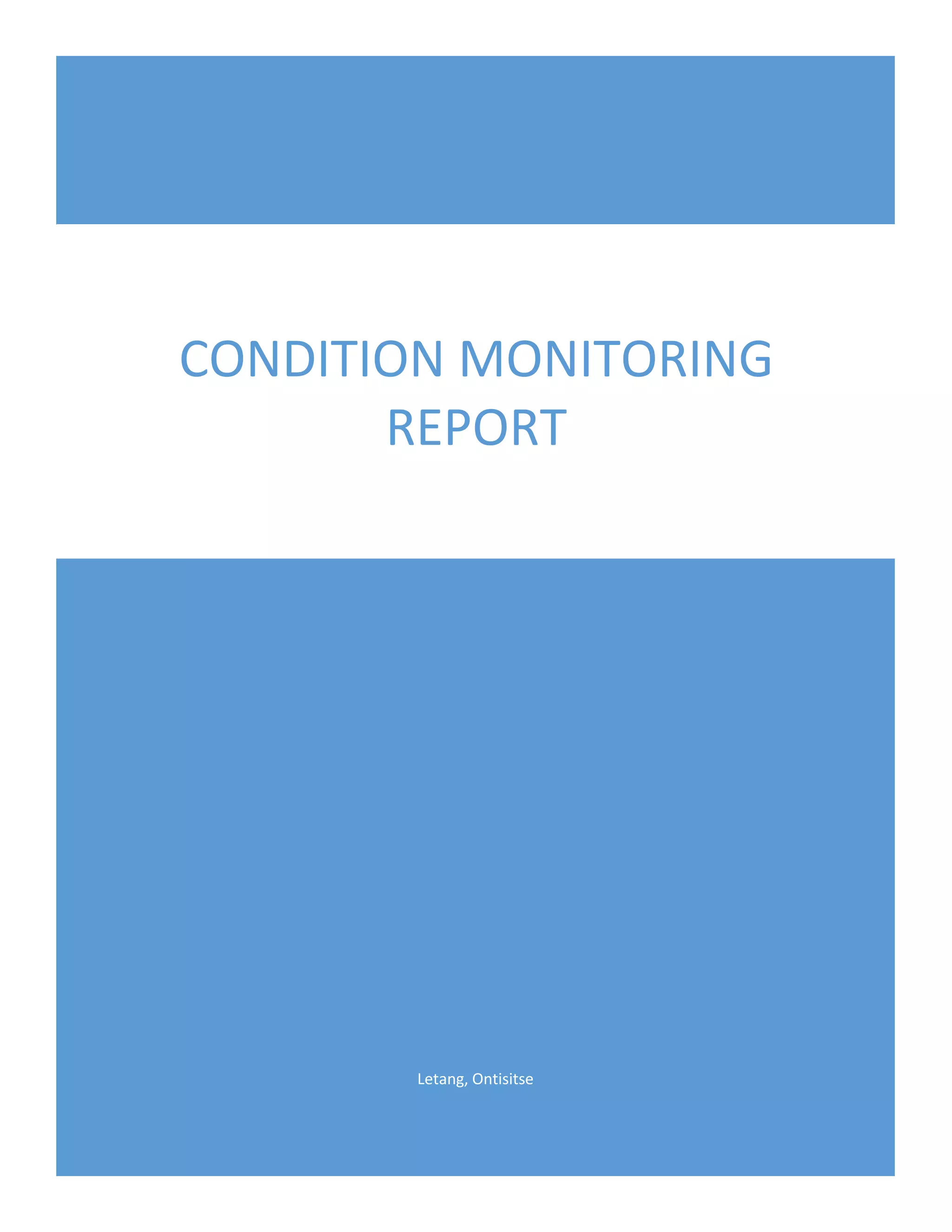 Letang Condition Monitoring | PDF