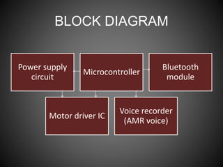 VOICE OPERATED ROBOT | PPT