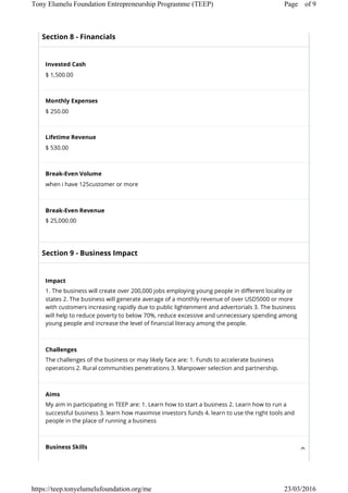 TEEP APPLICATION FORM | PDF
