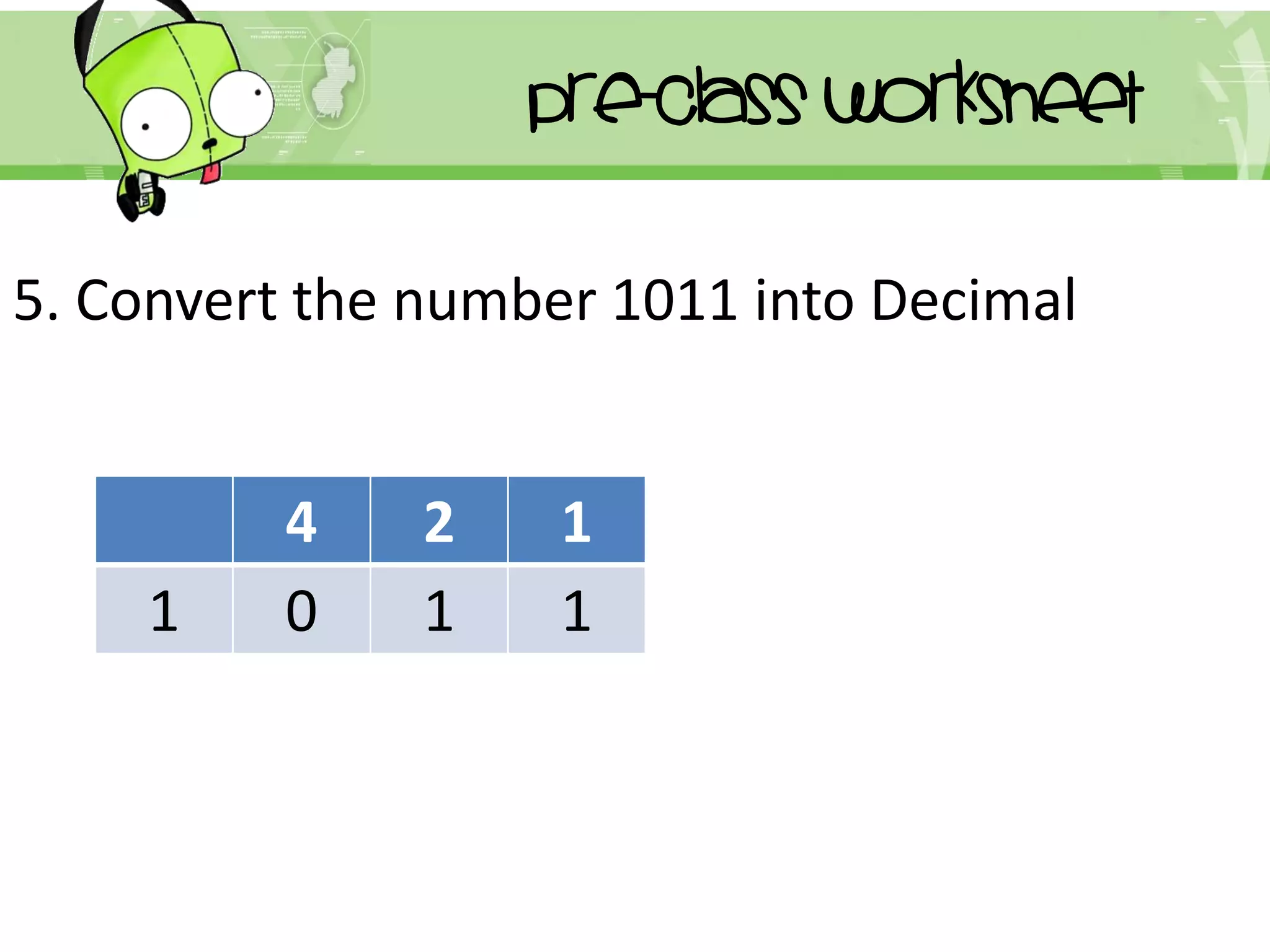 Binary Mathematics Sample Lesson | PPT