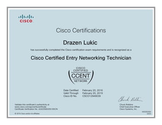 Cisco_certificate | PDF