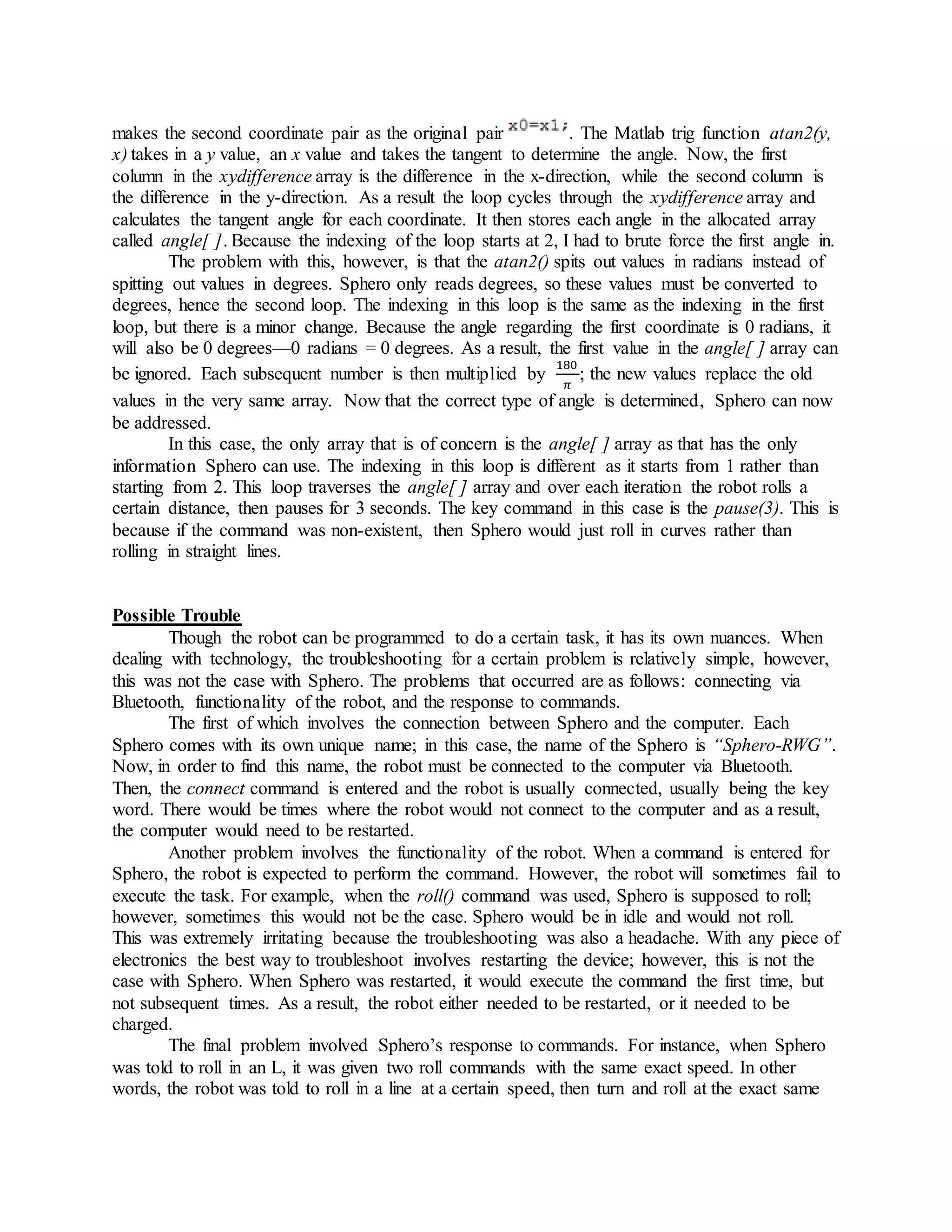 Sphero Write Up | DOCX | Programming Languages | Computing