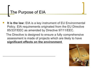 Imelda Winters Presentation Environmental Impact Assessment | PPT