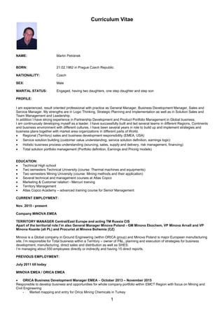 MP Curriculum Vitae 2016 | PDF