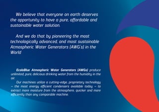 EcoloBlue Corporate Presentation 2015 | PPT