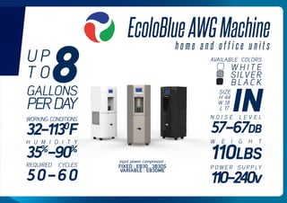 EcoloBlue Corporate Presentation 2015 | PPT