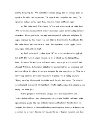 Report 10 Recipe Analysis | DOCX