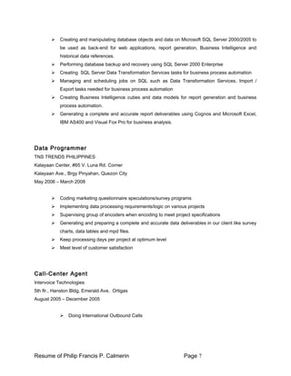 Philip_Calmerin_Updated_CV_2016 | DOC