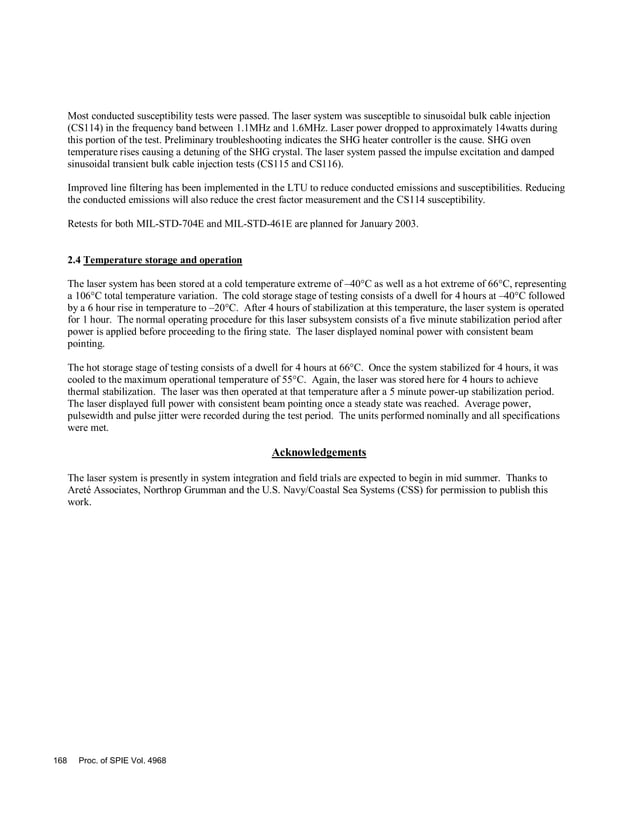 ALMDS Laser System - SPIE | PDF