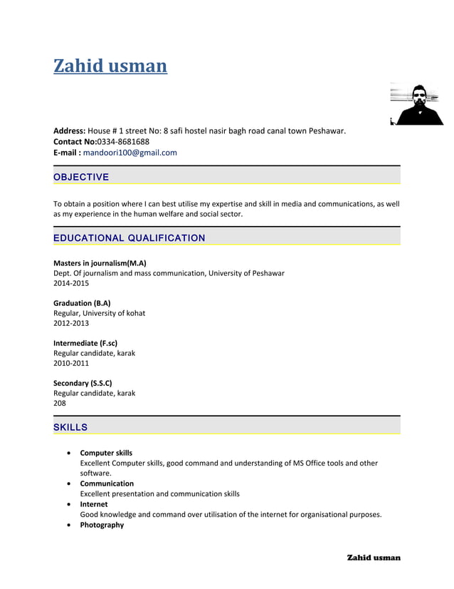 zahid usman cv (2) | DOC
