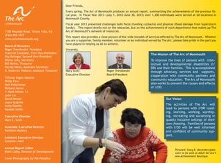 2013 Annual Report - The Arc of Monmouth | PDF