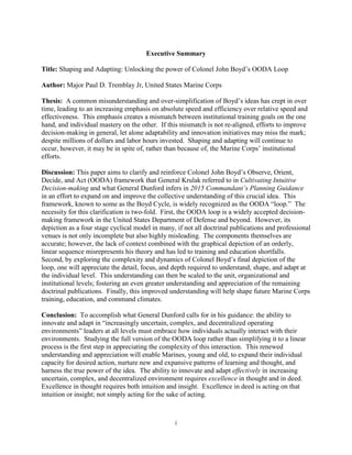 Shaping and Adapting - Unlocking the Power of Colonel John Boyd's OODA ...