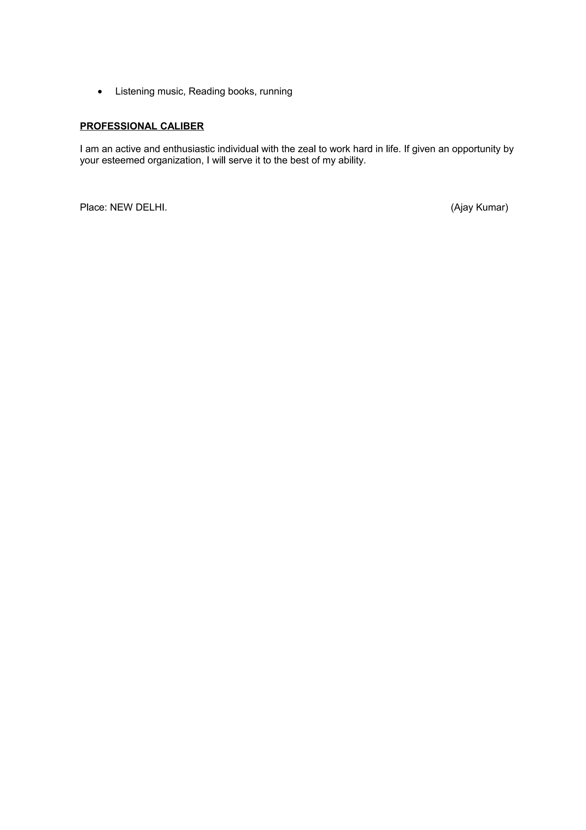 ajay kumar resume | PDF ajay kumar resume | PDF