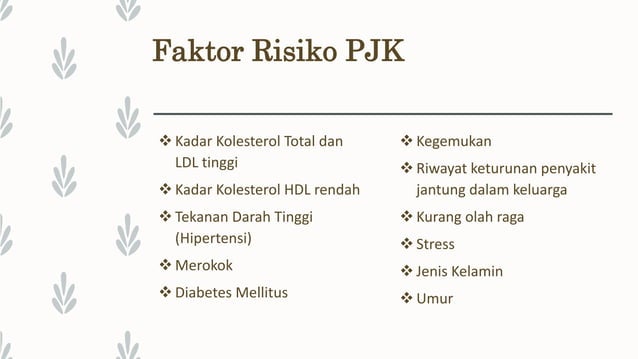 klinik medika edukasi PJK | PPTX